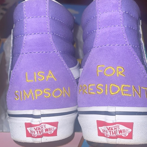 Vans | Shoes | Limited Edition Lisa Simpson Hi Rise Vans | Poshmark